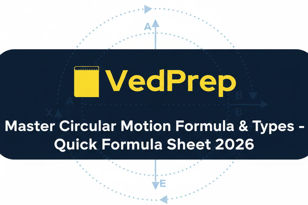 Master Circular Motion Formula & Types - Quick Formula Sheet 2026 ...