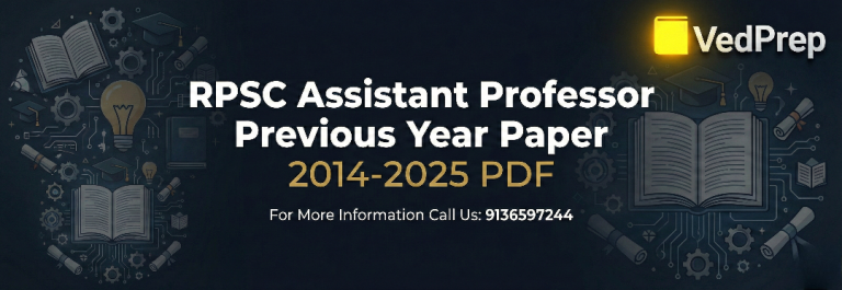 Free Previous Year RPSC Assistant Professor Paper 2014-2025 - Vedprep ...