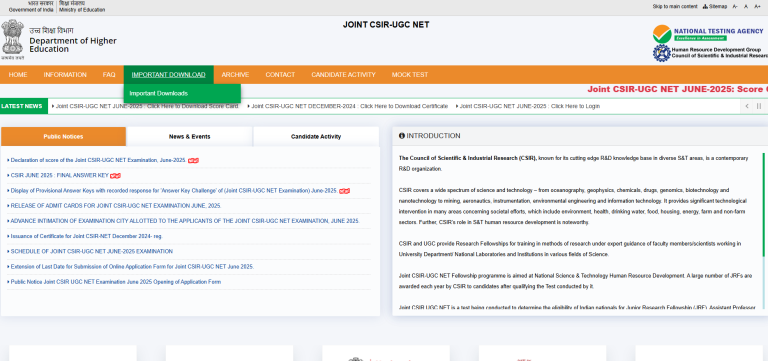 CSIR NET Mathematics Sciences Syllabus 2026 : Download Pdf